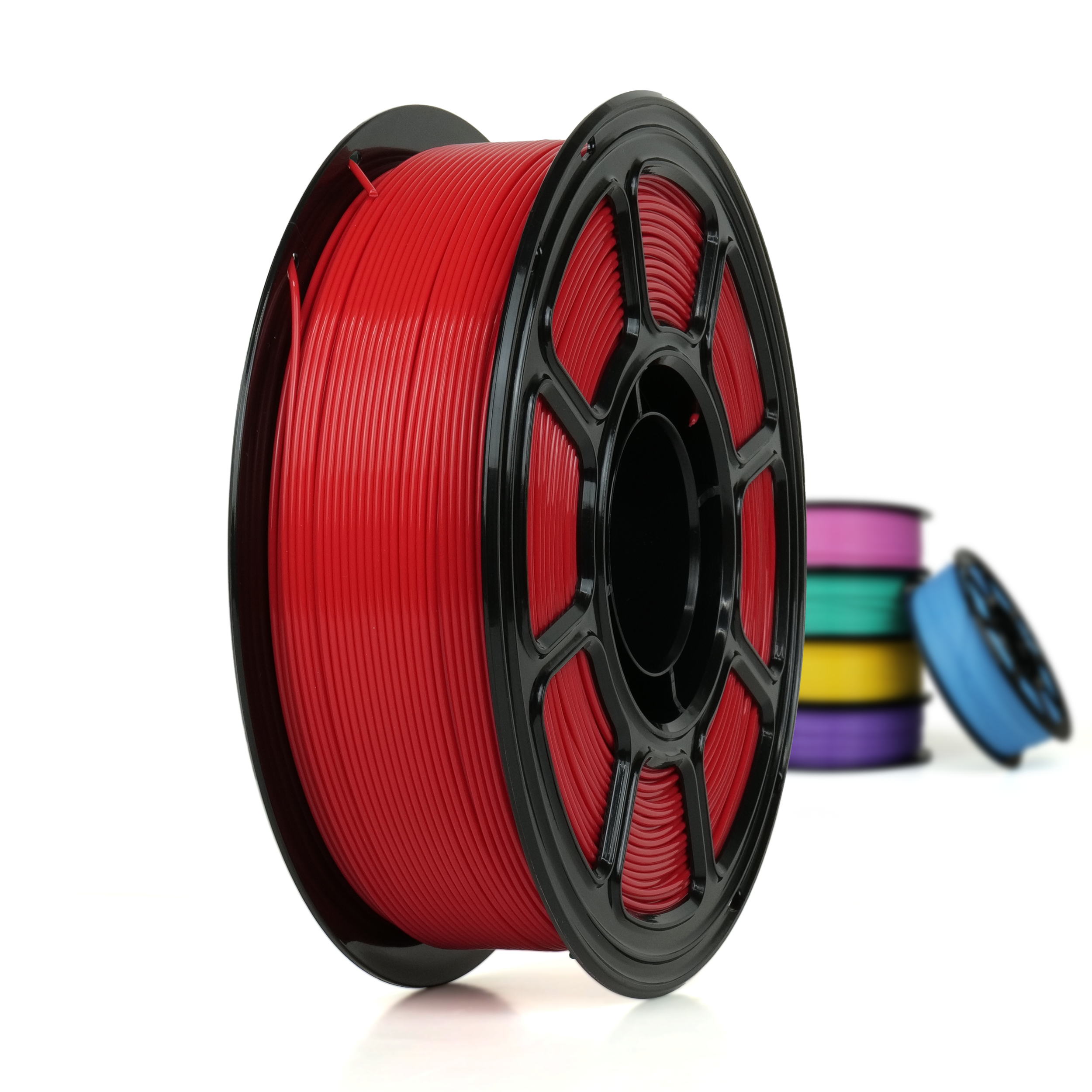 Red - Budget PLA Filament - 1.75mm, 1kg - 3D Printing Canada