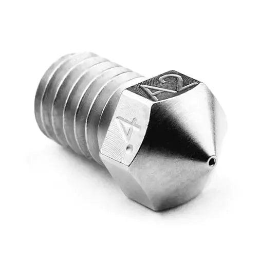 Micro Swiss Plated A2 Hardened Tool Steel Nozzle RepRap - M6 Thread