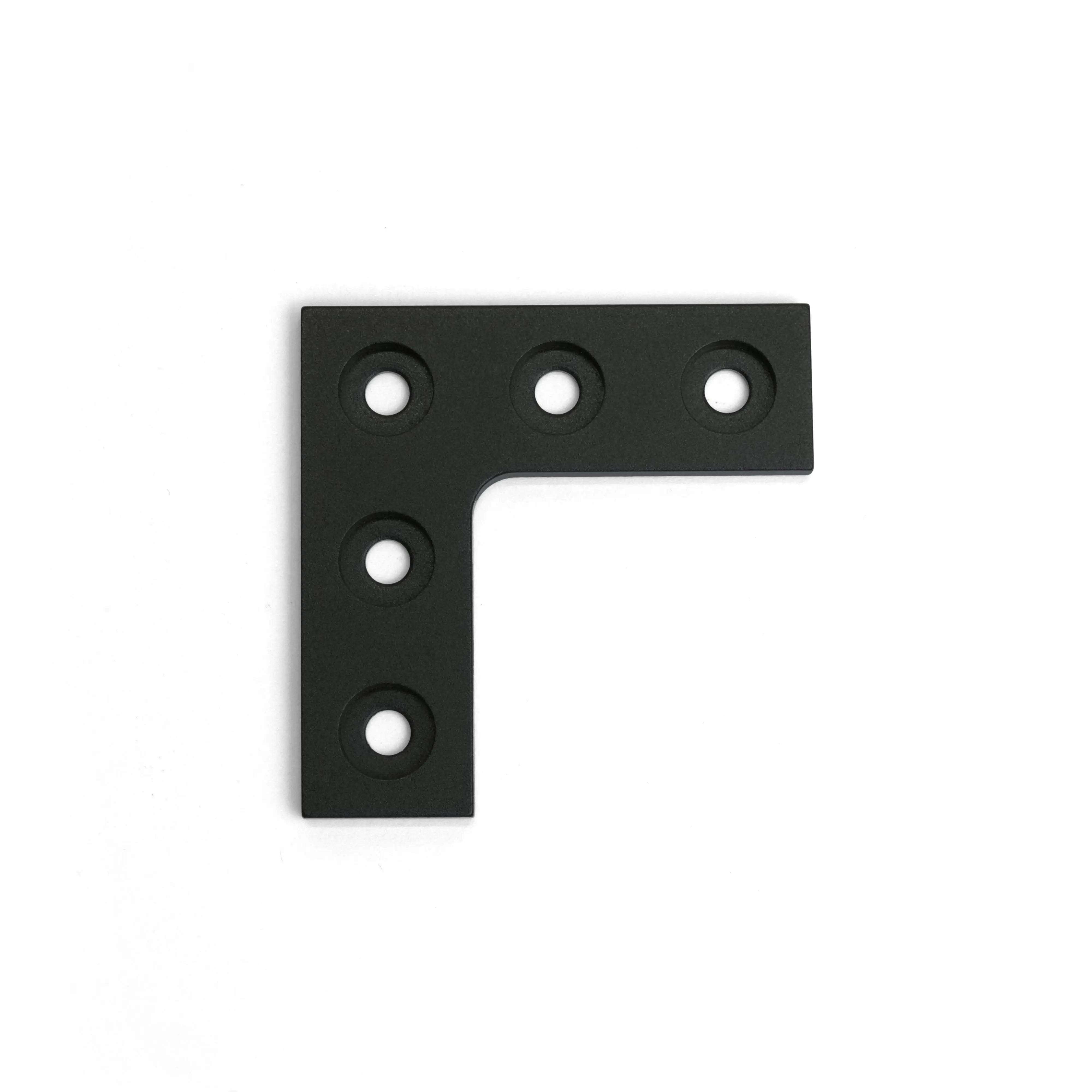 OpenBuilds 2020 Aluminum L bracket (Black)