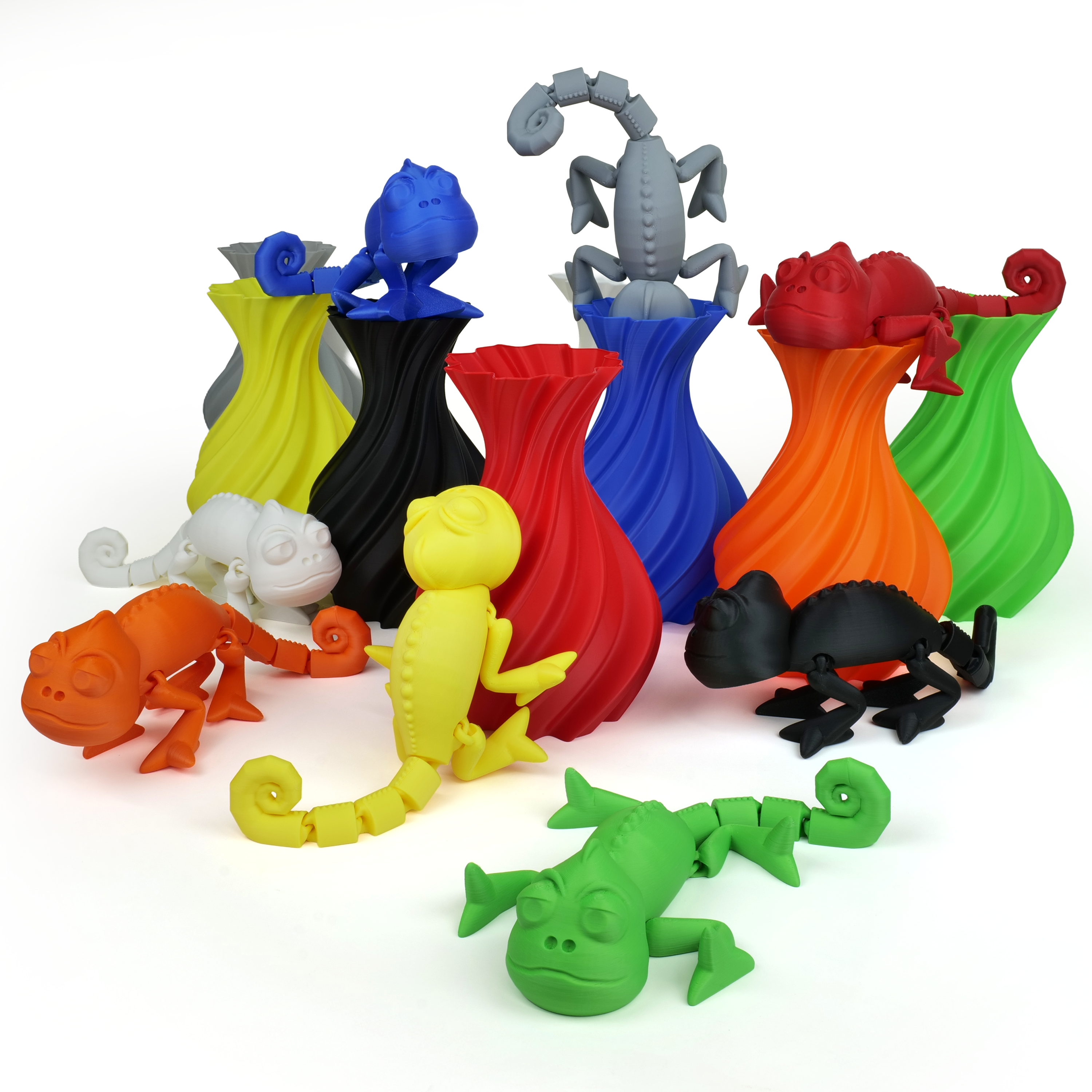 Mixed Colour - Unveil Form Refill PLA - 1.75mm, 8x 1kg - 3D Printing