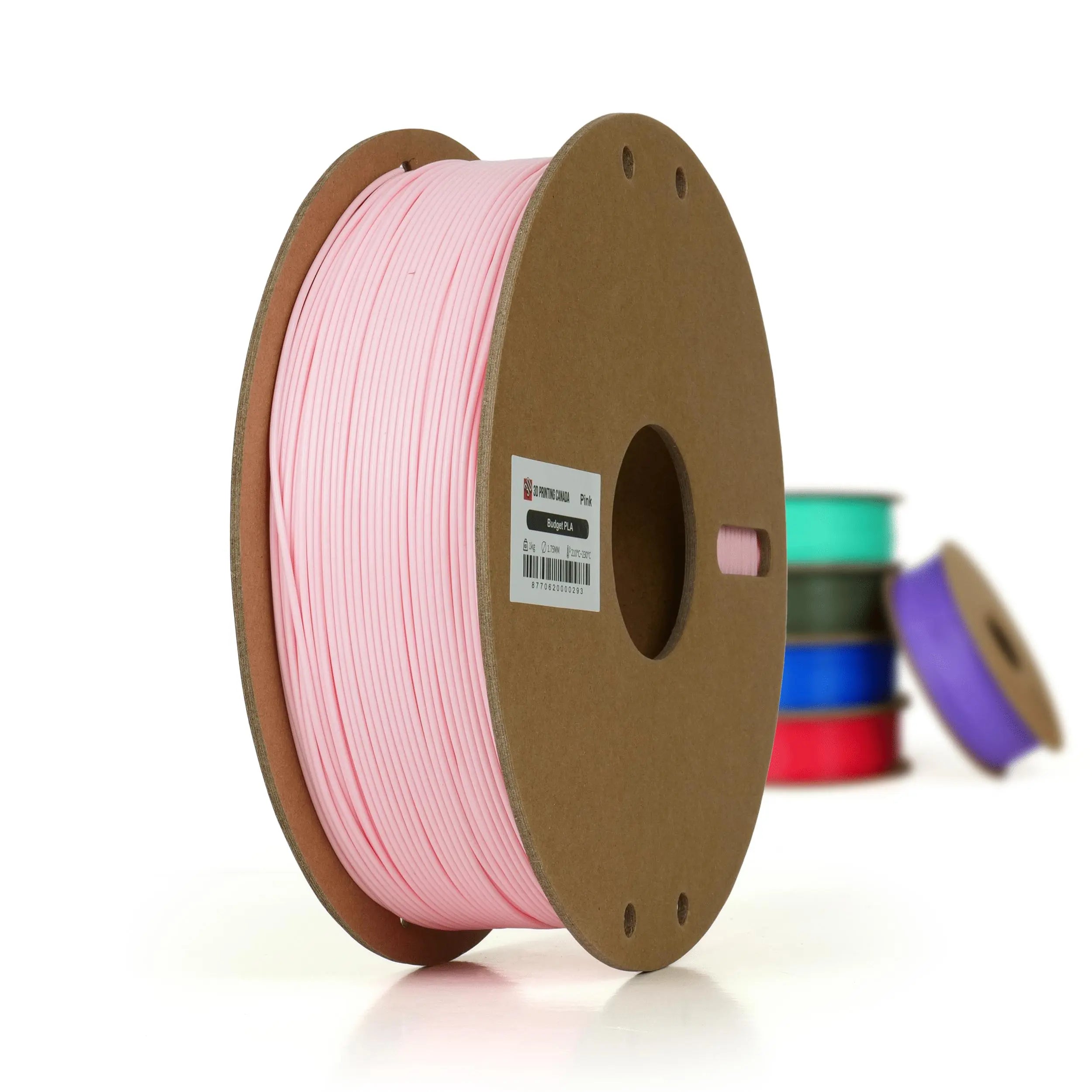 Pink - Budget PLA Filament - 1.75mm, 1kg - 3D Printing Canada