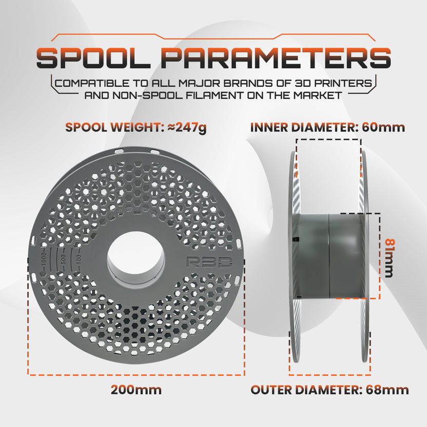 R3D Bambu Compatible Reusable Master Spool - 3D Printing Canada