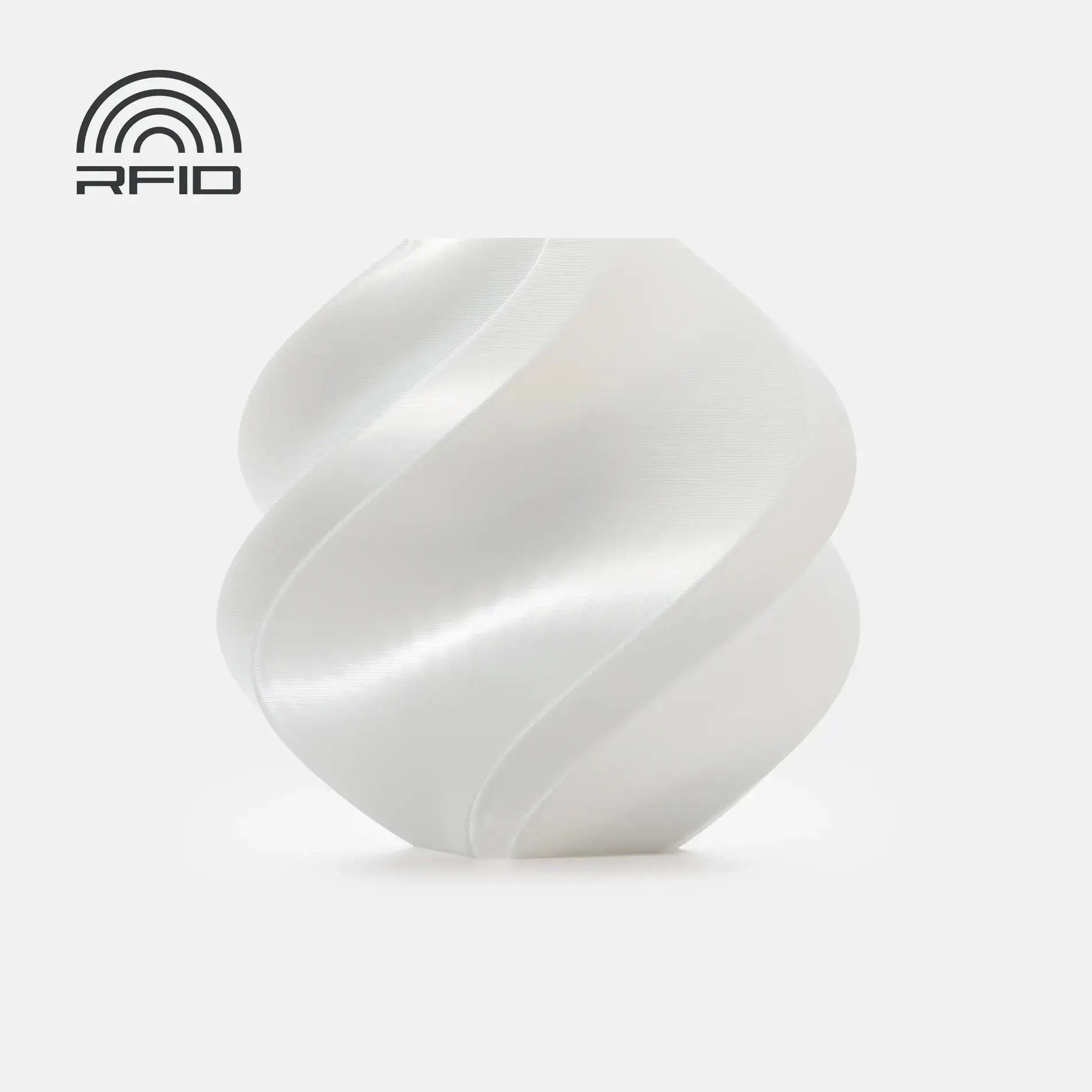 White - Bambu Lab PLA Silk+ Filament - 1.75mm, 1kg - 3D Printing